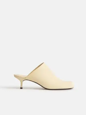 REFORMATION Phadra Heeled Mule - Ivory