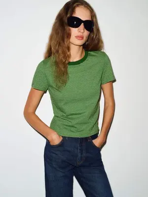 REFORMATION Lissa T-shirt - Green