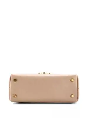 Celine Nino Top Handle Bag Leather Medium Satchel - Neutrals
