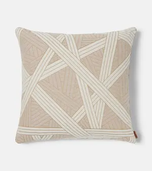 Missoni Nastri Cotton-blend Cushion - Beige