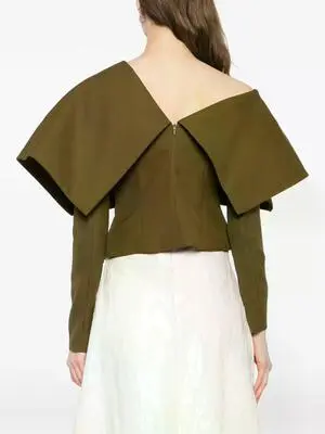A.W.A.K.E. Mode Asymmetric Collar Top