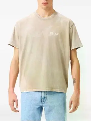 CYCLE Over Logo-print Boxy T-shirt - Neutrals