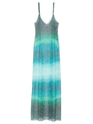PIN-UP STARS Tie-dye Maxi Dress - Blue