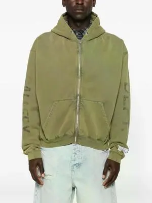GALLERY DEPT. Logo Print Zip-fastening Hoodie