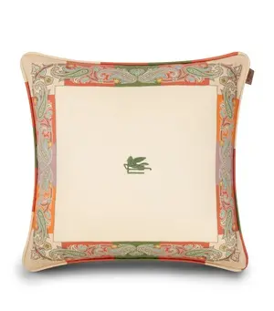 Etro Cotton Satin Yaara Cushion - Beige