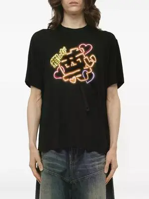 DOUBLET Neon-paint T-shirt