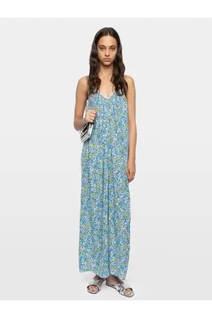 Zadig&Voltaire Long Printed Viscose Dress - Red