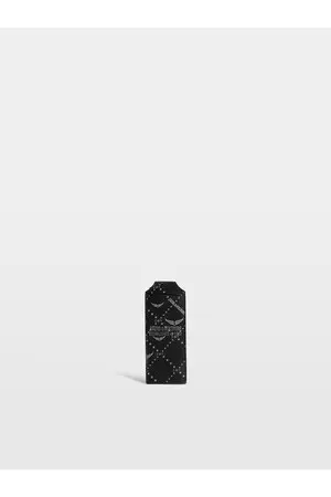 Zadig&Voltaire Zv Monogram Canvas Luggage Tag - Black
