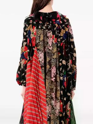 Balenciaga Floral Print Ruffled Dress