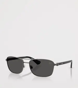 Burberry Metal Pilot Sunglasses - Grey
