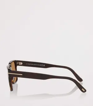 TOM FORD Calder Tortoiseshell D Frame Sunglasses - Black