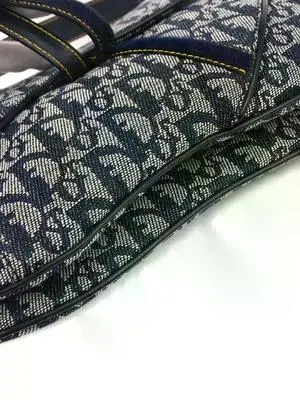 Dior 2003 Trotter Double Saddle Handbag - Blue