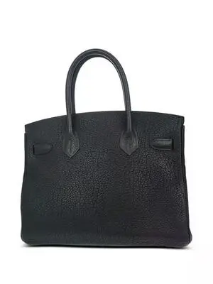 Hermès 30 Birkin Leather Handbag - Blue