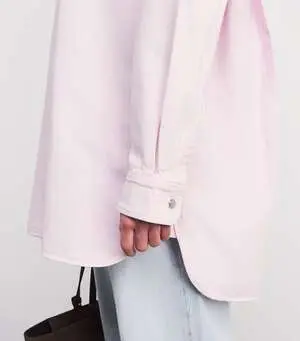 AGOLDE X Maria Mcmanus Sun-faded Denim Shirt - Pink