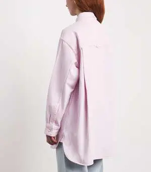 AGOLDE X Maria Mcmanus Sun-faded Denim Shirt - Pink