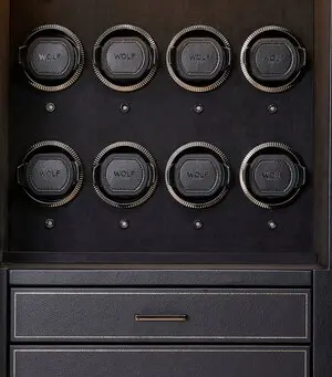 Wolf Athos 12-piece Watch Winder And Jewellery Safe