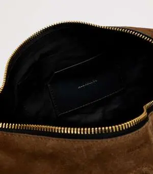 ALLSAINTS Suede Jean Rey Shoulder Bag - Brown