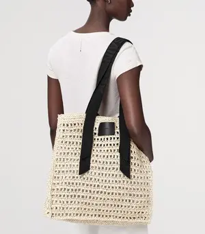 ALLSAINTS Paper Mesh Lullah Tote Bag - White