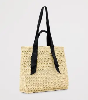 ALLSAINTS Paper Mesh Lullah Tote Bag - White