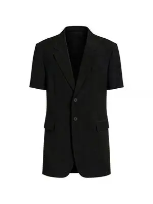 Yohji Yamamoto Short-sleeve Notched-lapels Jacket