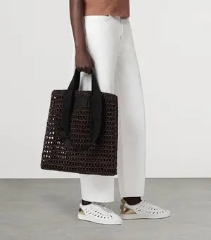 ALLSAINTS Lullah Woven Tote Bag - Brown