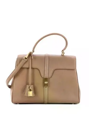 Celine 16 Top Handle Bag Grained Calfskin - Neutrals