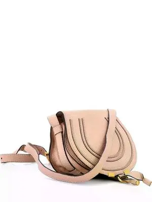 Chloé Marcie Leather Small Crossbody Bag - Neutrals