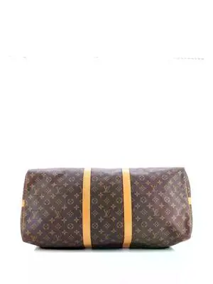 LOUIS VUITTON Keepall Bandouliere Monogram Canvas 55 Travel Bag