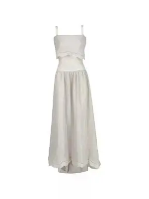 Vintage Scalloped Edge Open-work Dress