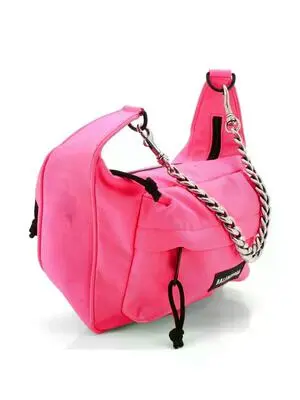 Balenciaga Raver Chain Canvas Shoulder Bag