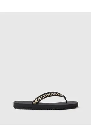 Stella McCartney Logo Webbed Thong Sandals