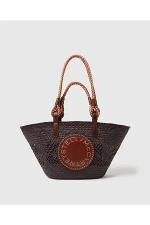 Stella McCartney Logo Rope Basket Bag - Black