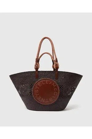 Stella McCartney Logo Rope Basket Bag - Black