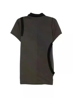OPEN YY Asymmetric Panel Polo Shirt