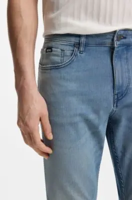 BOSS Delaware Slim-fit Stretch Denim Jeans