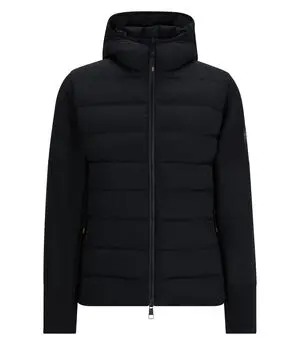 BOSS Equestrian Hybrid Puffer Jacket With Logo Patch
