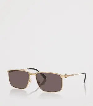 Cartier Rectangle Frame Sunglasses