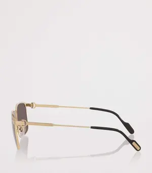 Cartier Rectangle Frame Sunglasses