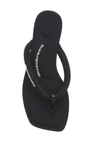Alexander Wang Jenna Tubular Strap Flip Flop - Black