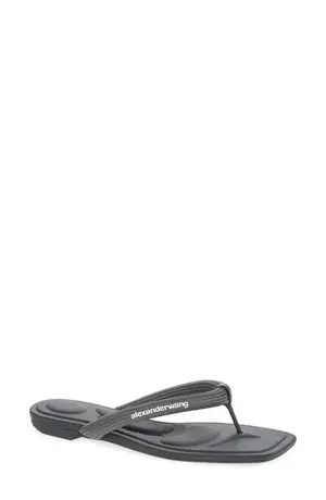 Alexander Wang Jenna Tubular Strap Flip Flop - Grey
