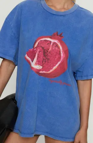 Princess Polly Linsay" Pomegranate Graphic Cotton T-shirt