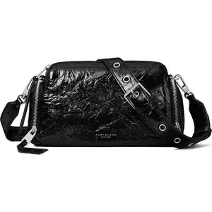 Black Patent Leather Cross Body Bags