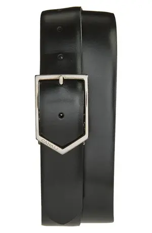 Canali Leather Belt - Black