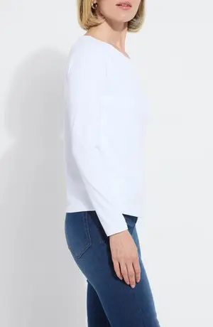 Lyssé Essentials Long Sleeve T-shirt - White