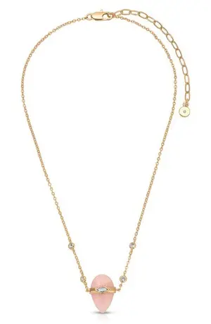 Ettika Semi Solstice Stone & Crystal Pendant Necklace