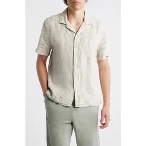 ALEX CRANE Organic Linen Camp Shirt - Saltlines