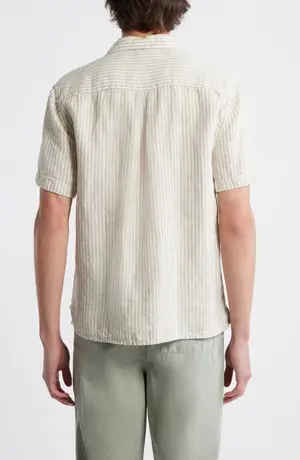 ALEX CRANE Organic Linen Camp Shirt - Saltlines