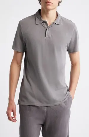 ALEX CRANE Organic Cotton Polo - Silver