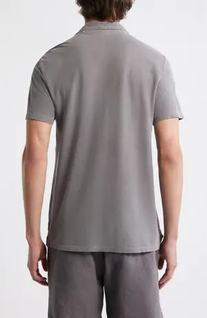 ALEX CRANE Organic Cotton Polo - Silver