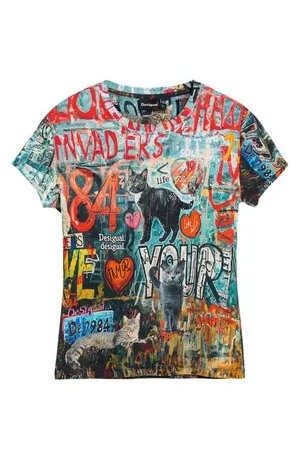 Desigual Graphic Motif T-shirt